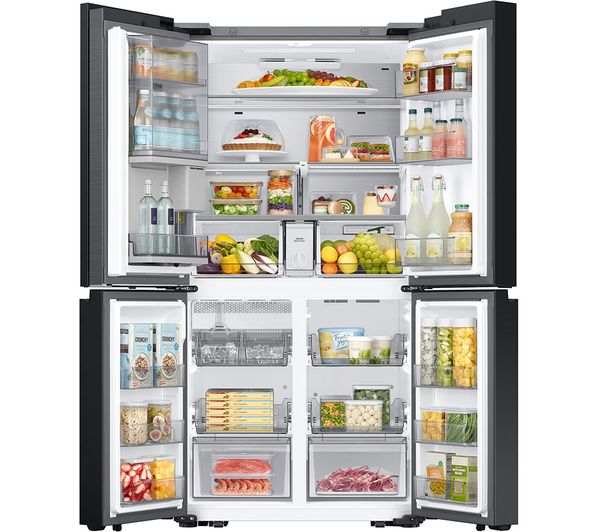 SAMSUNG Bespoke with See-Thru Door RF65DB970E22EU Smart Fridge Freezer ...